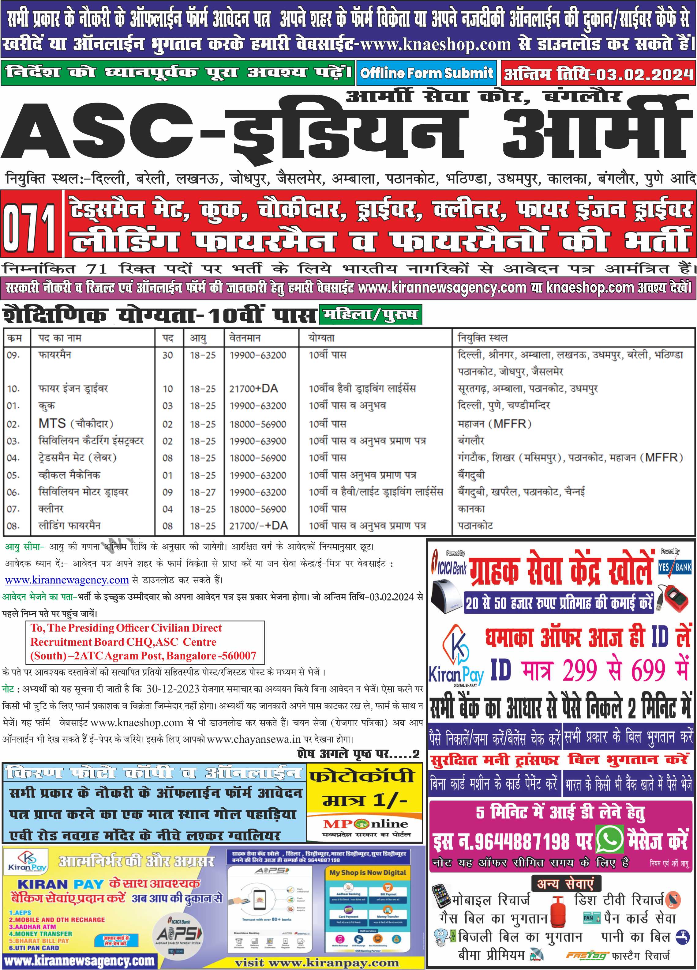 ASC India Army - www.kirannewsagency.com